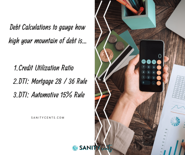 Have too much debt? Use these methods to find out. - Sanity Cents